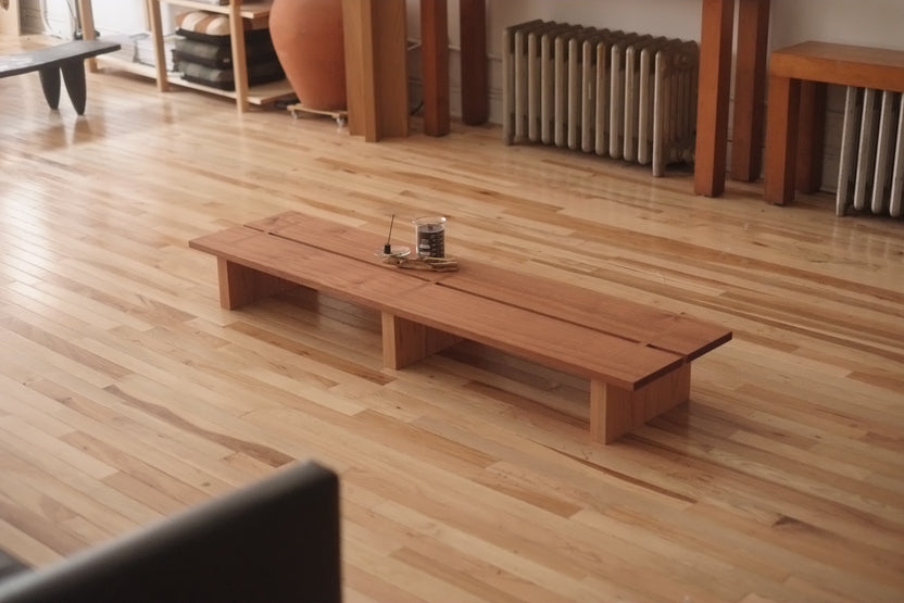 Low Table in Sapele by Dylan Ahern - lichennyc