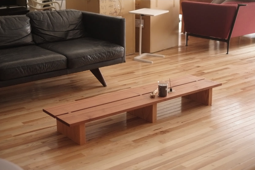 Low Table in Sapele by Dylan Ahern - lichennyc